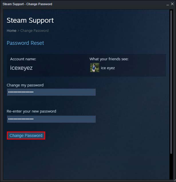 Como Alterar A Senha No Steam