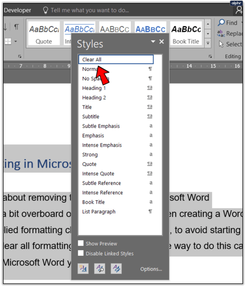Como Remover Toda A Formatação No Microsoft Word