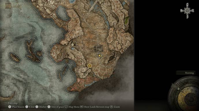 Localização Dos Fragmentos Do Mapa ER Shadow Of The Erdtree